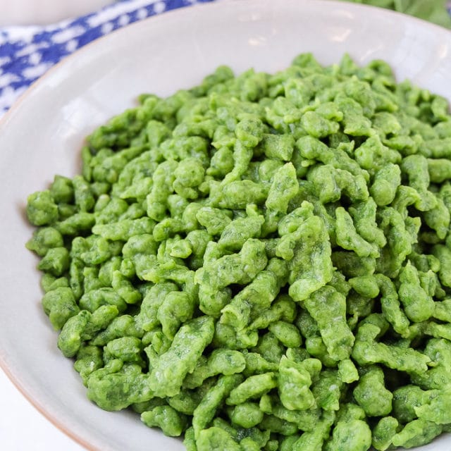 Homemade Spinach Spaetzle - Recipes From Europe