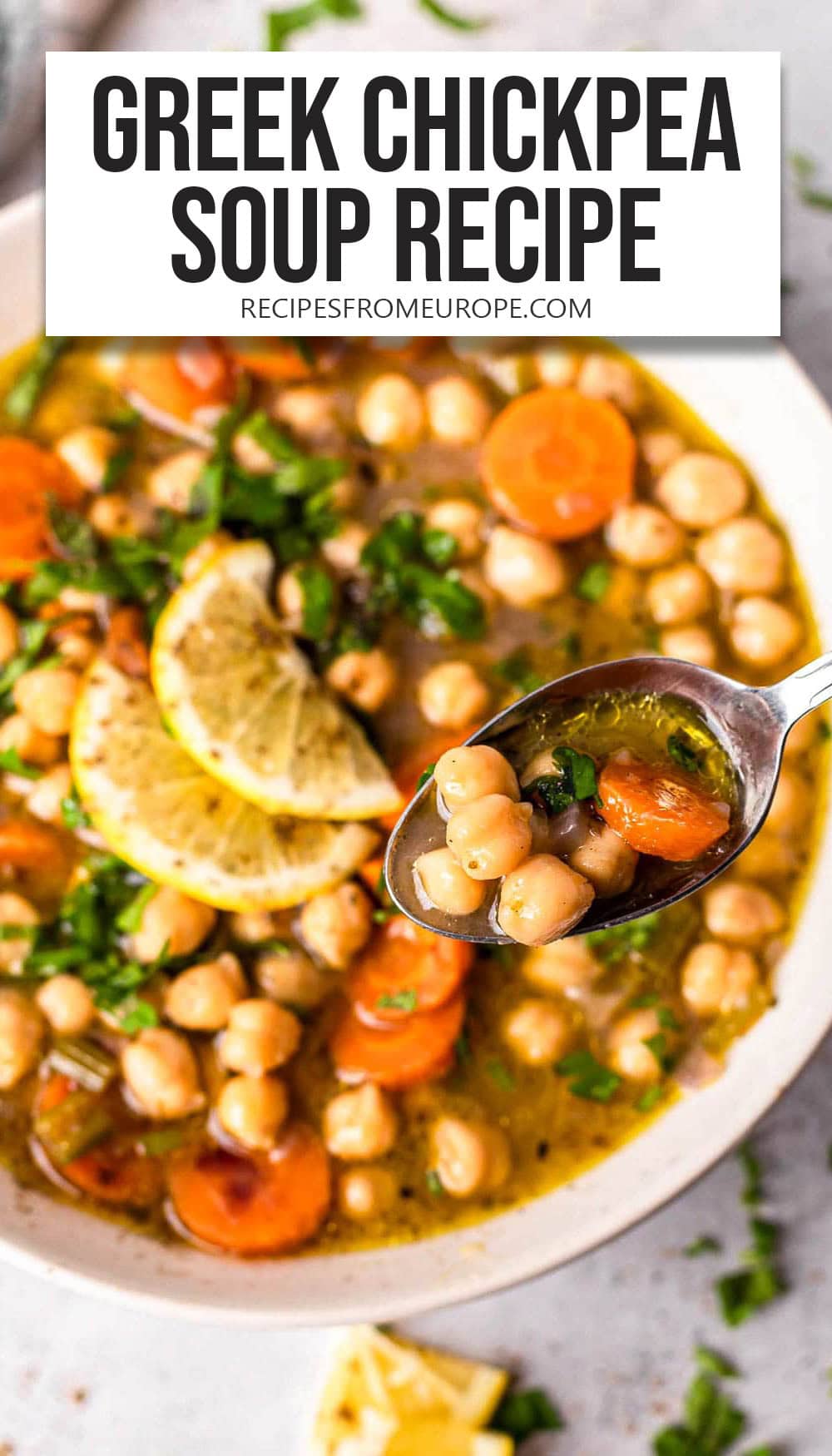 Greek Chickpea Soup - Recipes From Europe