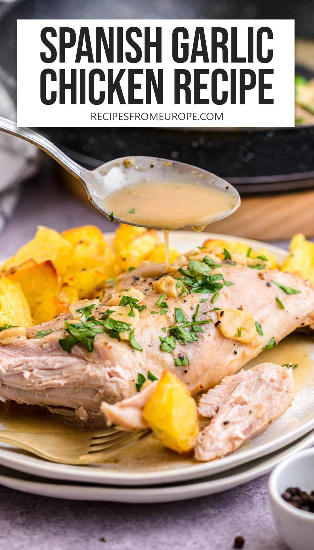 Spanish Garlic Chicken (Pollo al Ajillo) - Recipes From Europe
