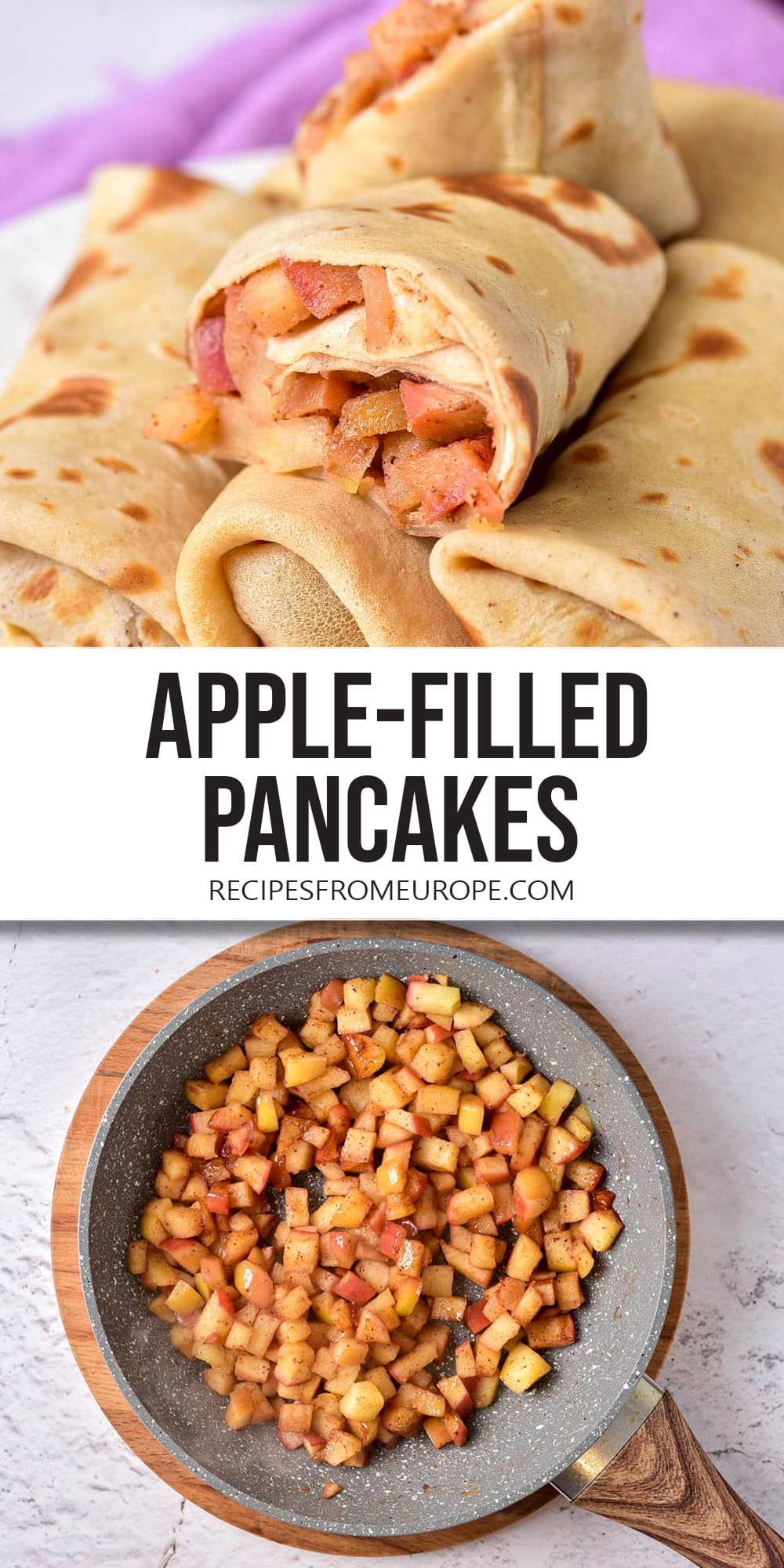 Ukrainian Apple Stuffed Pancakes - Recipes From Europe