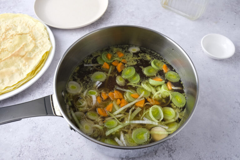 Flädlesuppe (German Pancake Soup) - Recipes From Europe