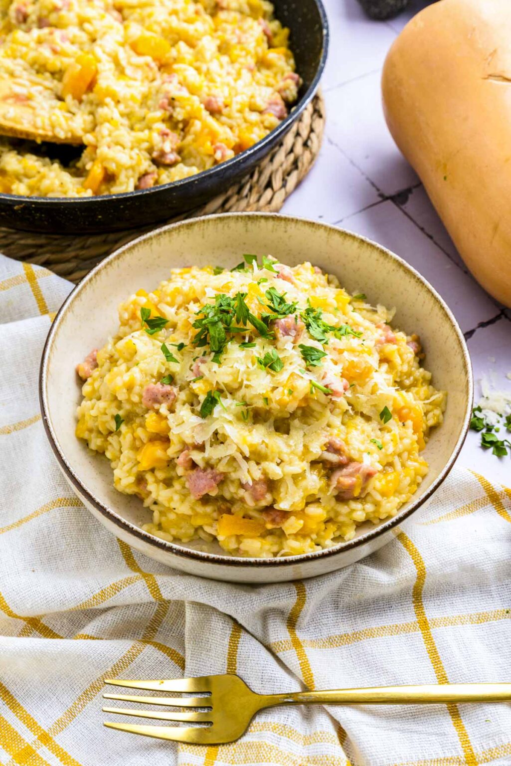 Butternut Squash Risotto (w/ Italian Sausage) - Recipes From Europe