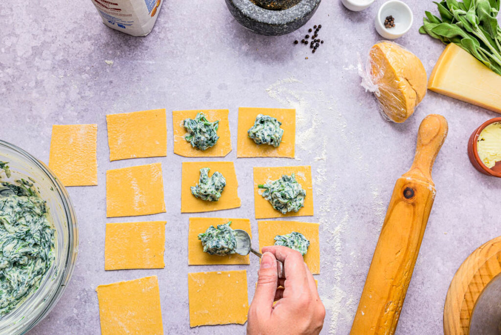 Ricotta & Spinach Tortelloni - Recipes From Europe
